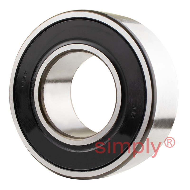 SKF 3208A2RS1TN9MT33 Double Row Angular Contact Ball Bearing with 2 ...