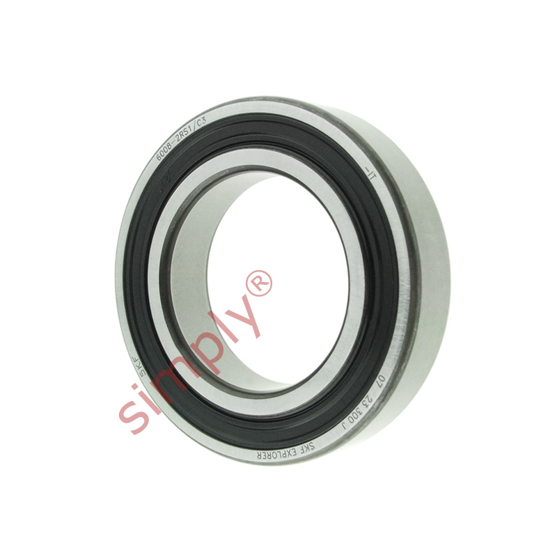 SKF 60082RS1C3 Rubber Sealed Deep Groove Ball Bearing 40x68x15mm Simply ...