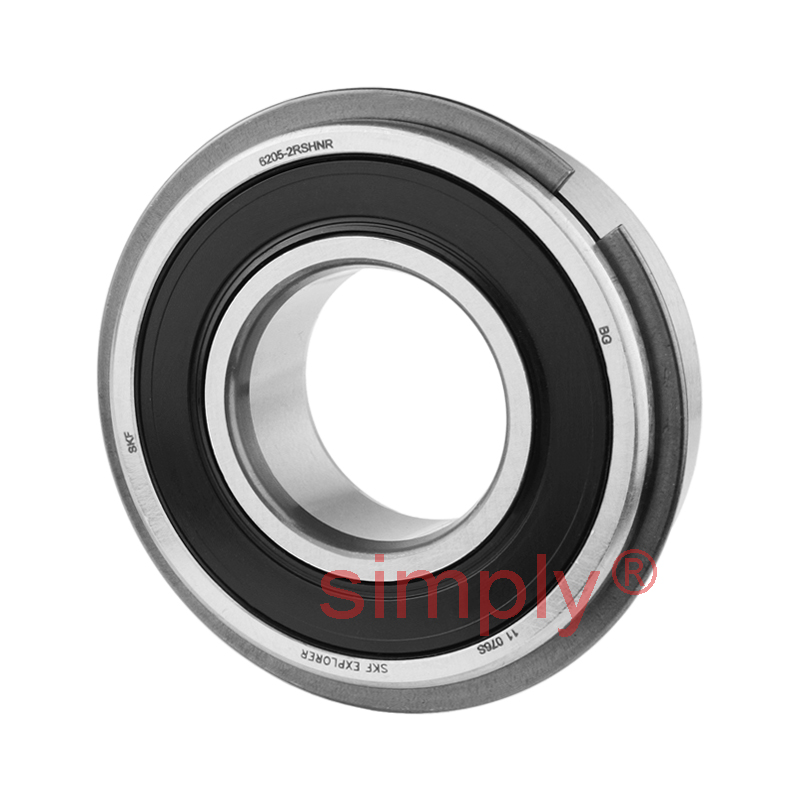 Major Branded 62052RSNR Rubber Sealed Snap Ring Deep Groove Ball ...