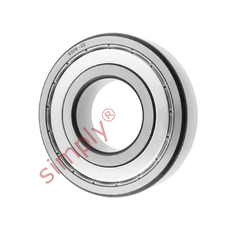 6308ZZC3 Budget Metal Shielded Deep Groove Ball Bearing 40x90x23mm ...