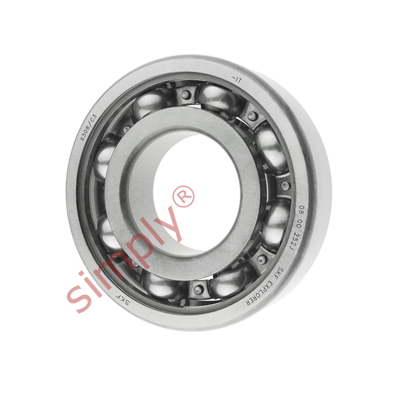 SKF 6308C3 Open Deep Groove Ball Bearing 40x90x23mm Simply Bearings Ltd