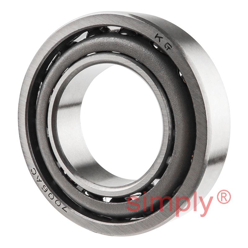 Budget 7006 Single Row Angular Contact Open Ball Bearing 30x55x13mm ...