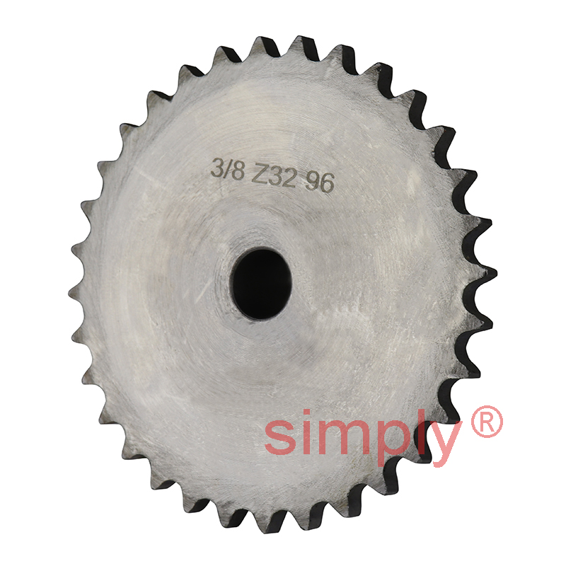 32 Tooth 06B Simplex Pilot Bore Sprocket for 3/8 inch Pitch Chain ...