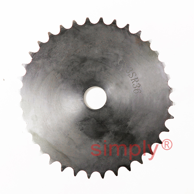 36 Tooth 06B Simplex Pilot Bore Sprocket for 3/8 inch Pitch Chain ...