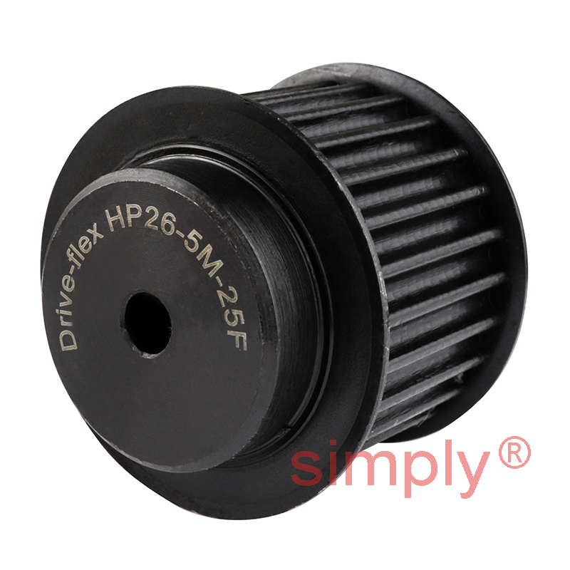 P26-5M-25F - 5mm Pitch 26 Tooth Flanged HTD Type Steel Pilot Bore ...