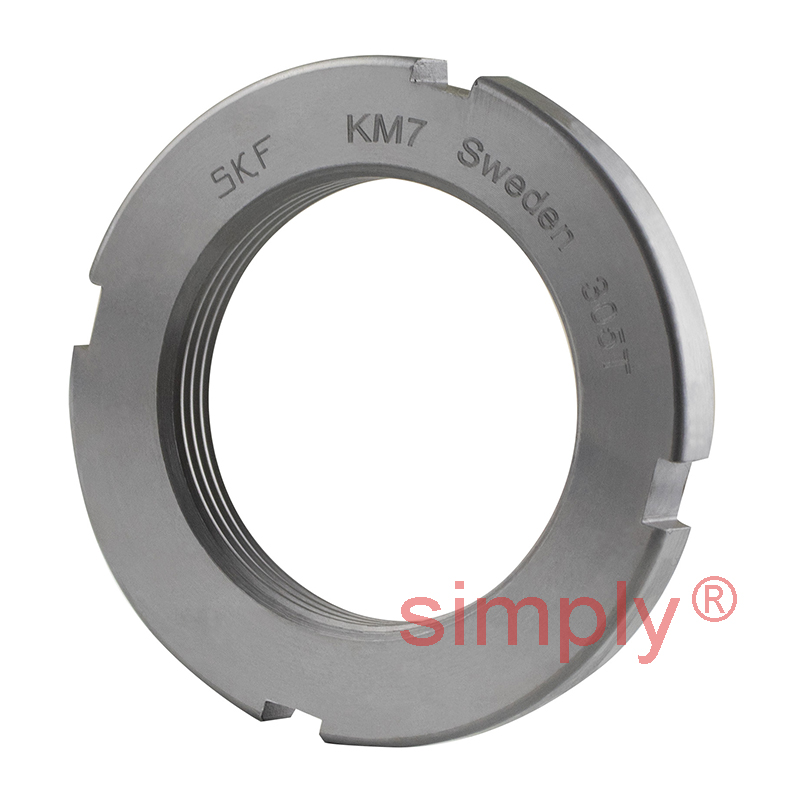 SKF KM7 Lock Nut (Lock Washer Type) M35x1.5mm Simply Bearings Ltd