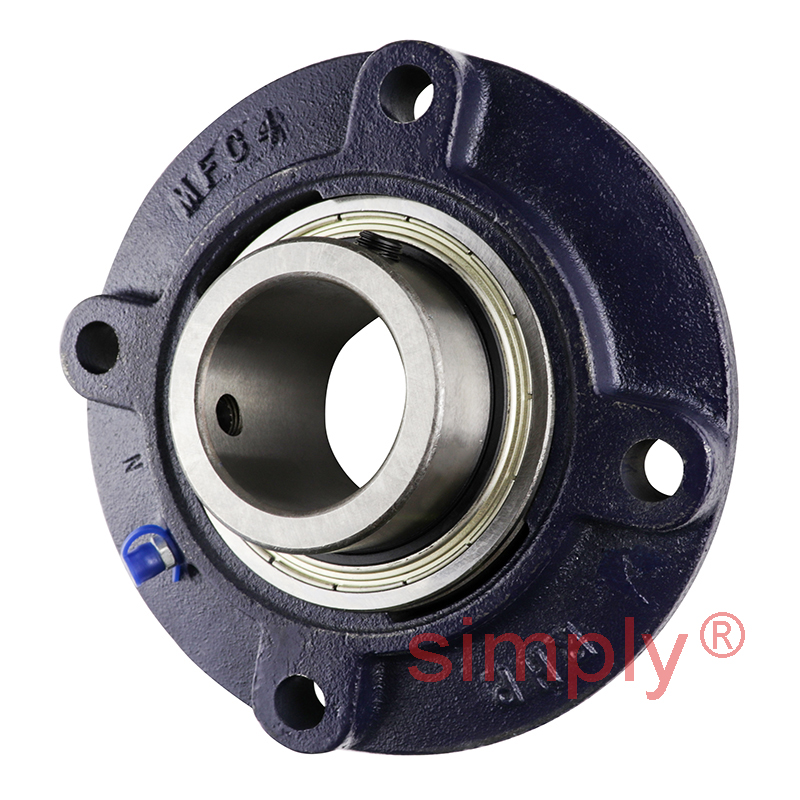 RHP MFC45 Four Bolt Round Cast Iron Flanged Bearing Unit and 45mm ...