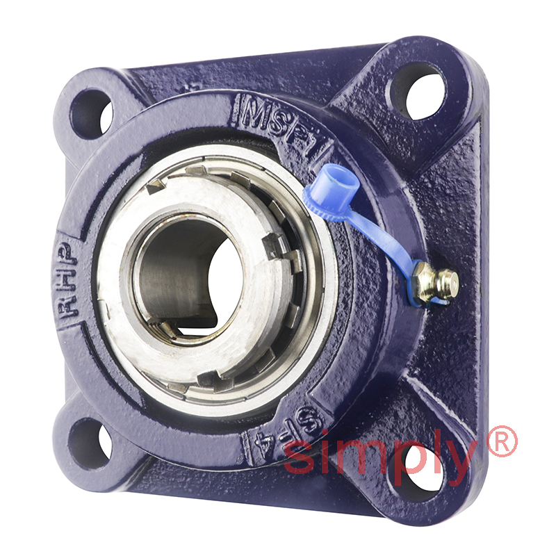 RHP MSF1030-1K Imperial Four Bolt Square Cast Iron Flange Housing and 1 inch Bor Simply Bearings Ltd