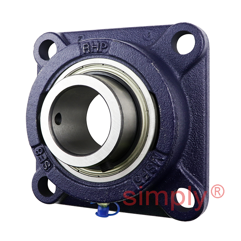 RHP MSF1-1/4 Imperial Four Bolt Square Cast Iron Flange Housing and 1-1/4 inch B Simply Bearings Ltd