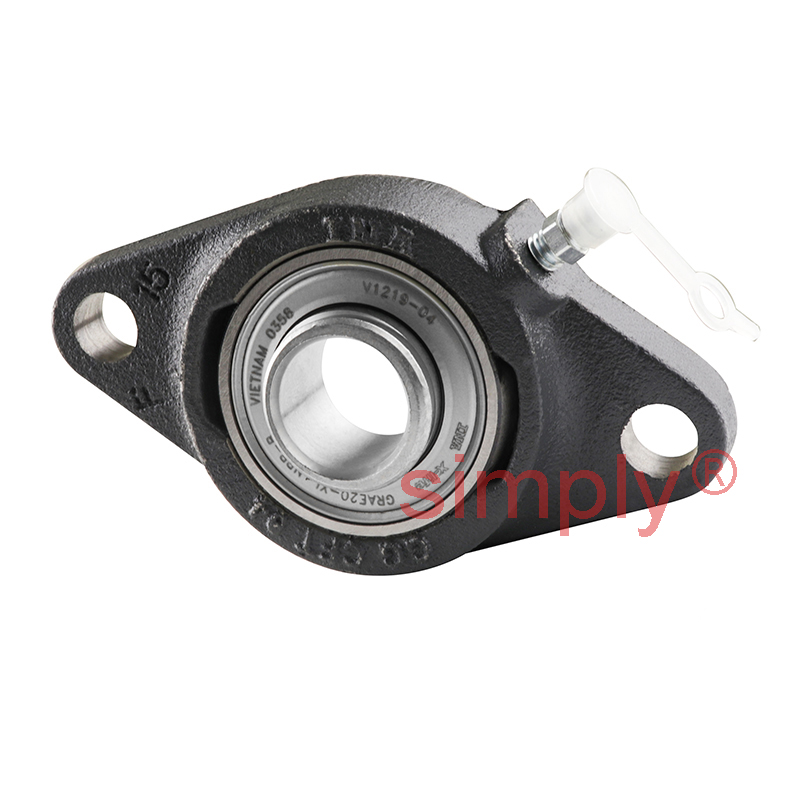 INA PCFT20XL Two Bolt Cast Iron Oval Housing with Eccentric Collar ...