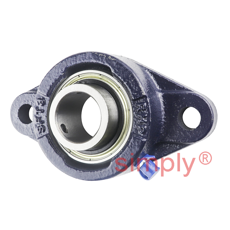 RHP SFT25A Two Bolt Oval Cast Iron Flange Housing 25mm Bore Insert ...