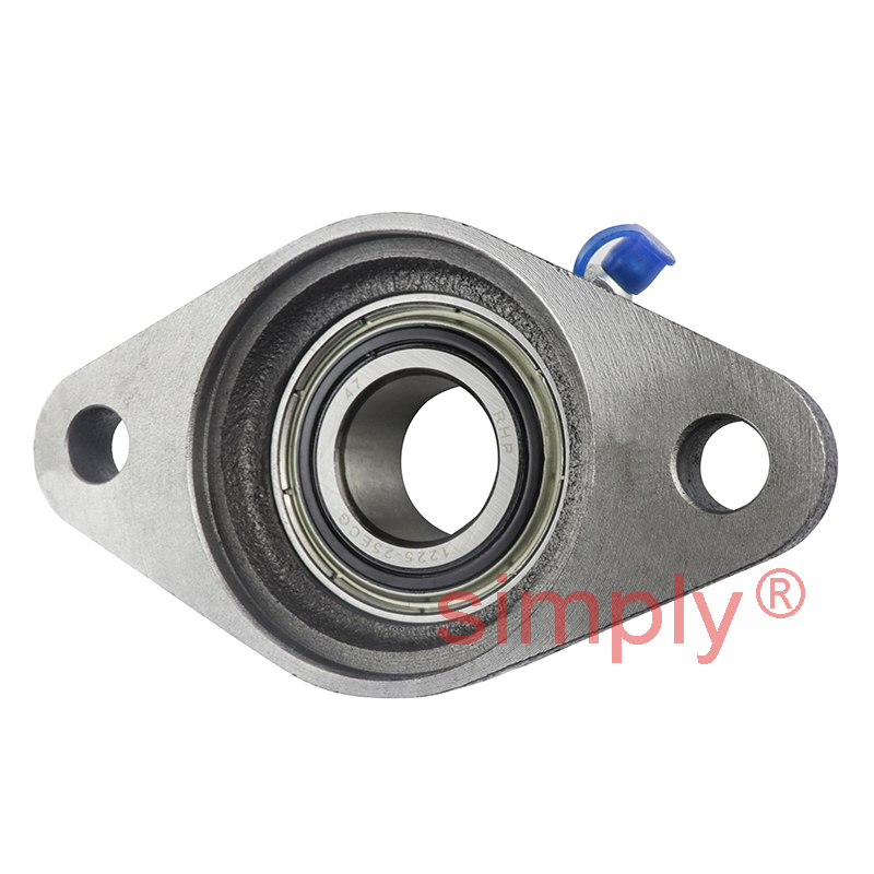 RHP SFT25EC Two Bolt Oval Cast Iron Flange Housing 25mm Bore Insert ...