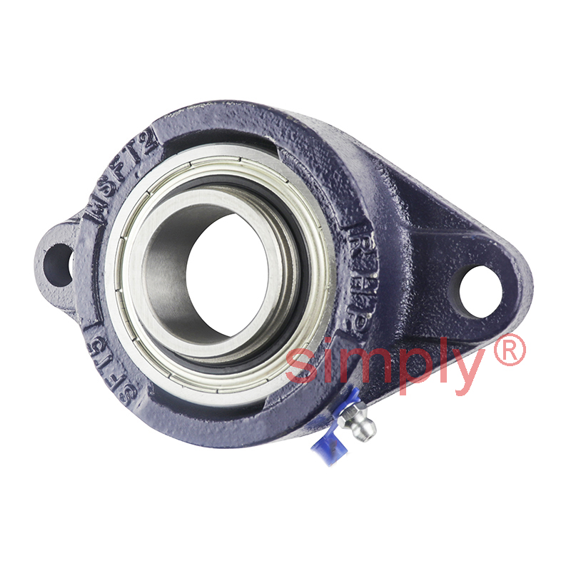 RHP SFT35EC Two Bolt Oval Cast Iron Flange Housing 35mm Bore Insert ...