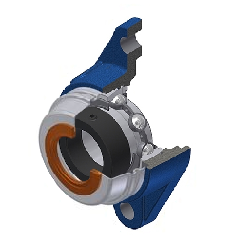 SNR ESFLE205COE Metric Two Bolt Cast Iron Oval Housing with 25mm Bore ...