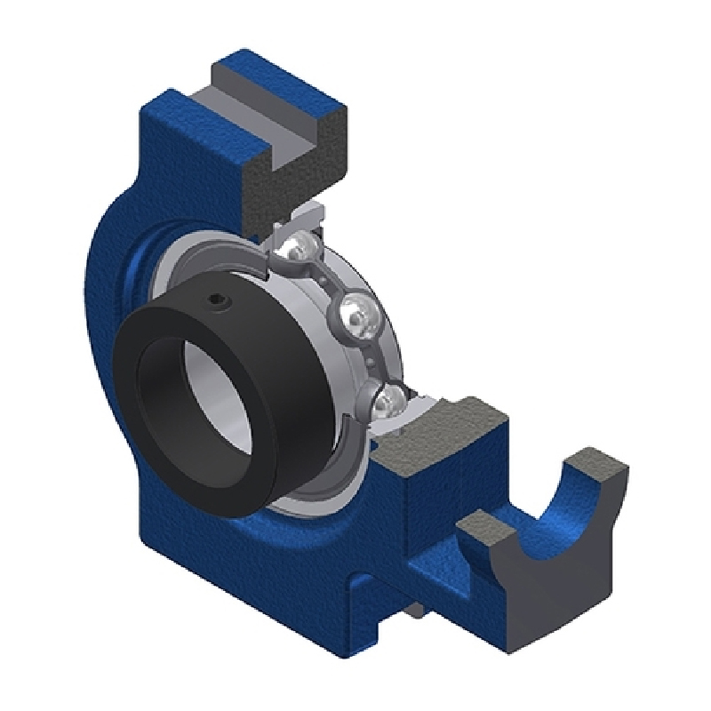 SNR EST212 Metric Cast Iron Take Up Unit with Eccentric Collar Insert 60mm Bore Simply Bearings Ltd