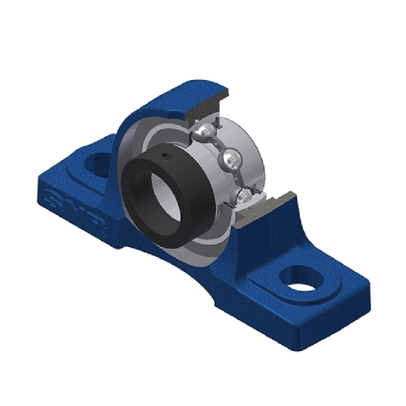 SNR EXP204N Metric Cast Iron Two Bolt Pillow / Plummer Block Housing with 20mm E Simply Bearings Ltd
