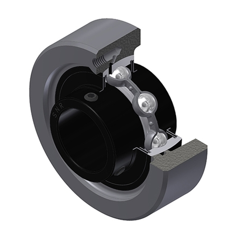 SNR UCC208T20 Metric Cast Iron Cartridge Unit with 40mm Bore Insert ...