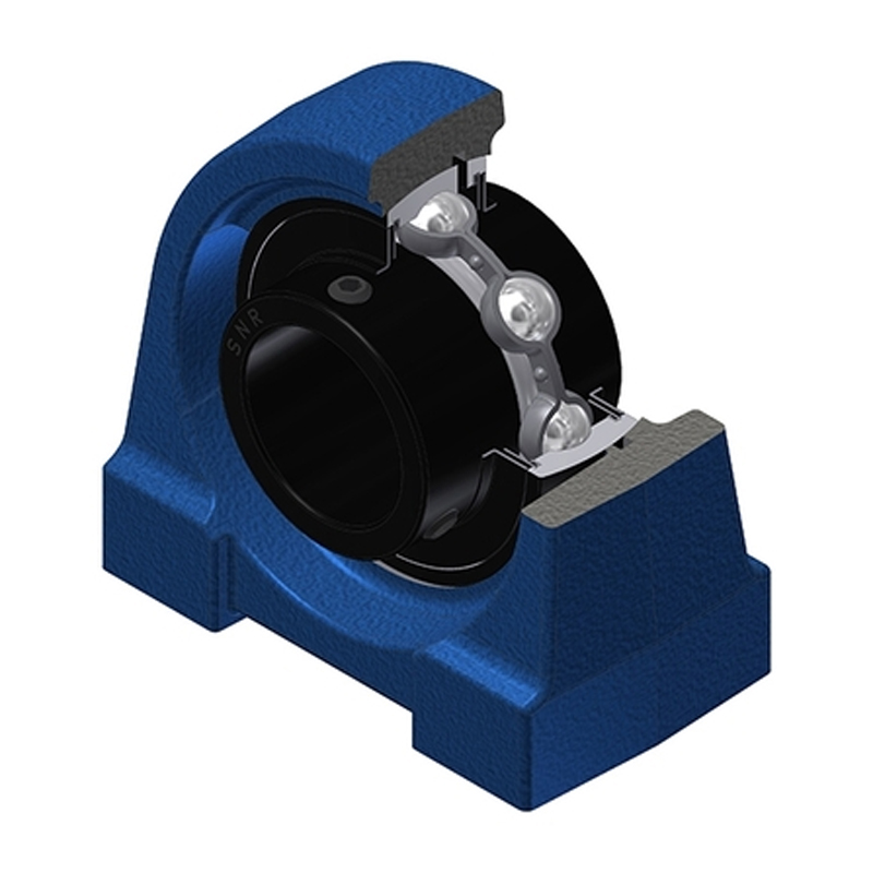 SNR UCPG204T20 Metric Cast Iron Two Bolt Pillow / Plummer Block Housing with 20m Simply Bearings Ltd