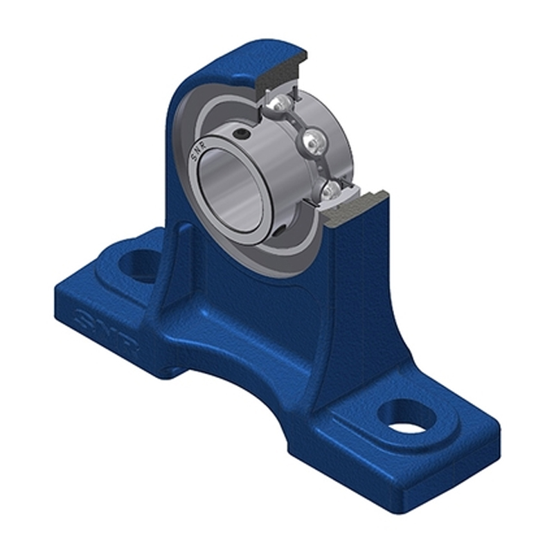 SNR UCPH210N Metric Cast Iron High Centre Height Two Bolt Pillow / Plummer Block Simply Bearings Ltd