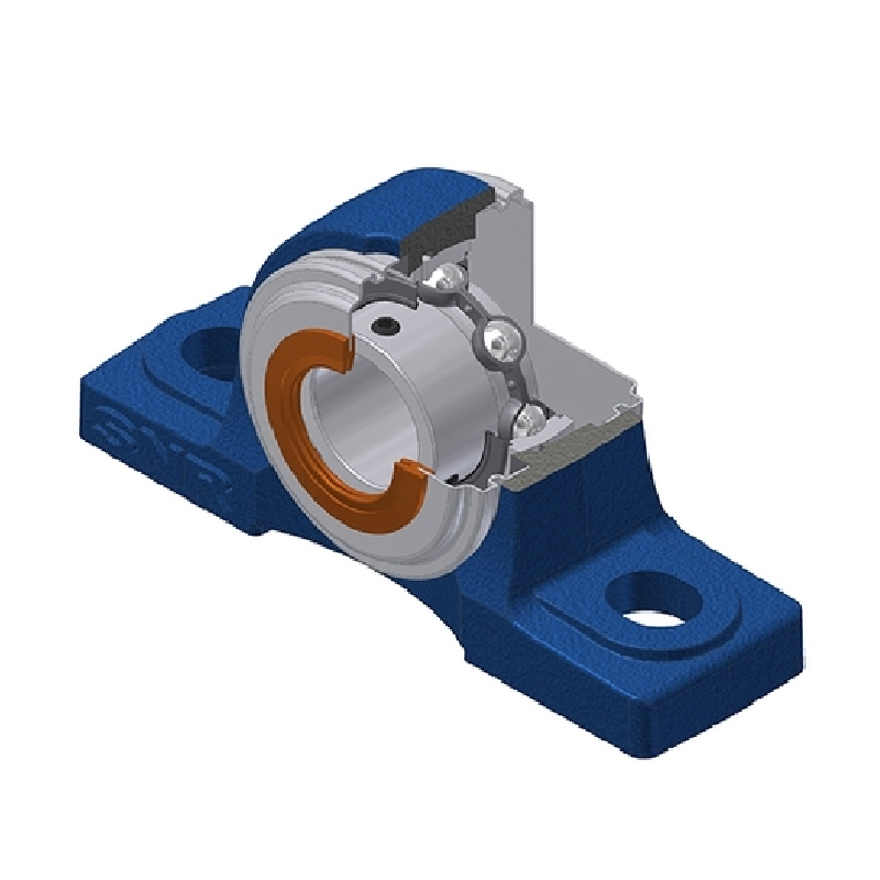 SNR USP210CO Metric Cast Iron Two Bolt Pillow / Plummer Block Housing with 50mm Simply Bearings Ltd