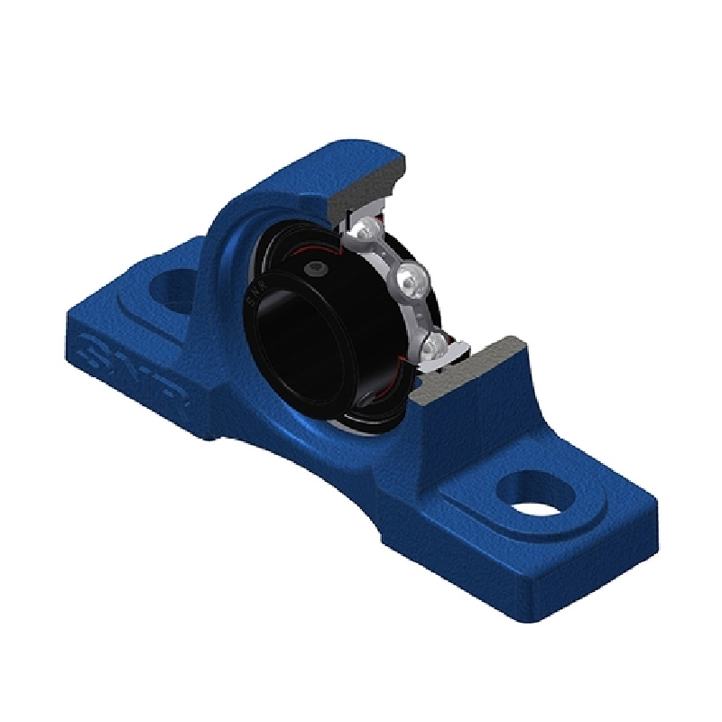 SNR USP212T20 Metric Cast Iron Two Bolt Pillow / Plummer Block Housing with 60mm Simply Bearings Ltd