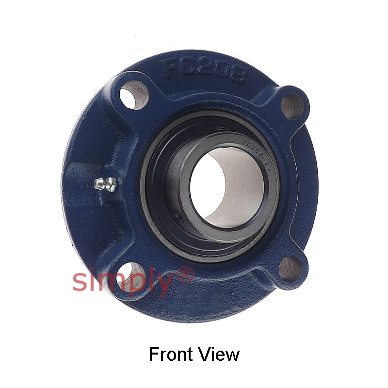 UCFC208-24 Imperial Four Bolt Cast Iron Round Flanged Housing with 1-1/2 inch In Simply Bearings Ltd