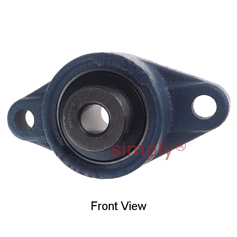 UCFL201-8 Imperial Two Bolt Oval Cast Iron Flange Housing with 1/2 inch ...