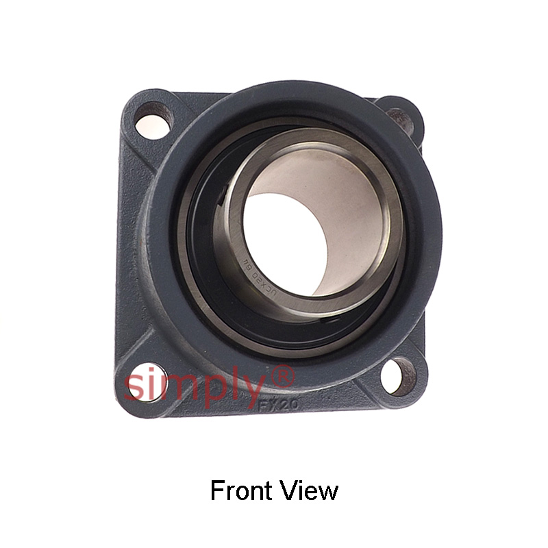 UCFX20-64 Imperial Four Bolt Cast Iron Square Housing with 4 inch Bore Insert Simply Bearings Ltd