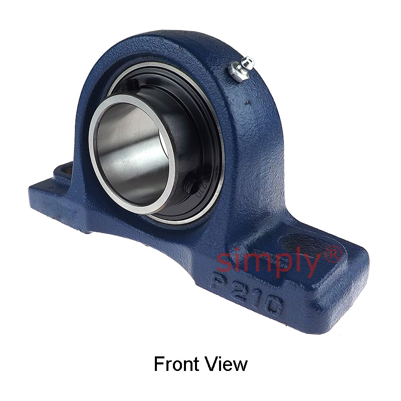 UCP210 Metric Cast Iron Two Bolt Pillow / Plummer Block Housing with ...