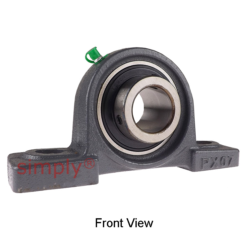 UCPX07 Metric Two Bolt Cast Iron Pillow / Plummer Block Housing with ...