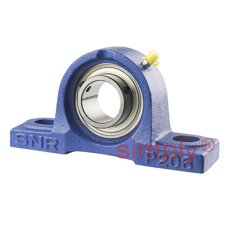 SNR USP206-20 Imperial Cast Iron Two Bolt Pillow / Plummer Block Housing with 1- Simply Bearings Ltd