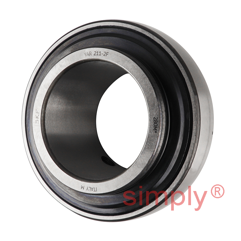 SKF YAR211-2F Grub Screw Type Bearing Insert with 55mm Bore 100mm ...