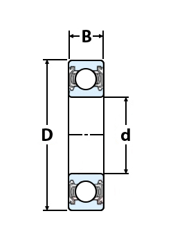 ZEN 618202RS Rubber Sealed Deep Groove Ball Bearing 100x125x13mm ...